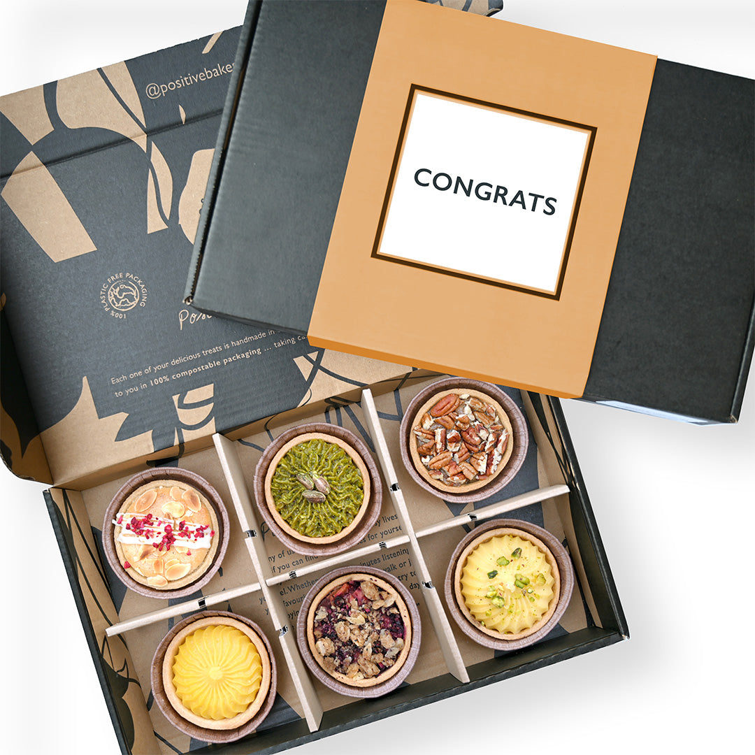 Congratulations Luxury Tart Selection Box | 6 Pieces | Premium Achieve ...